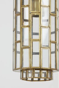 Závěsné svítidlo v bronzové barvě se skleněným stínidlem Søstrene – Light &amp; Living