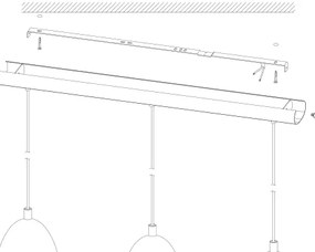 Eglo 49871 - Závěsné svítidlo SAFI 3xE27/60W