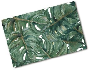 Wallmuralia Deska na krájení tvrzená Monstera 80x52 cm