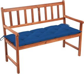 Zahradní lavice s poduškou 120 cm masivní akáciové dřevo 3063793