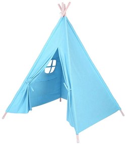 Indiánský stan pro děti, 3 barvy - modrá