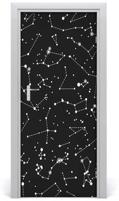 Fototapeta samolepící na dveře hvězdokupa 75x205 cm