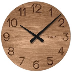 Vlaha VCT1132 dubové hodiny pr. 45 cm, černá