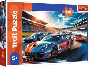 TREFL Puzzle Závodní auto / 100 dílků / 41 x 27,5 cm / od 5 let