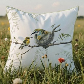 Povlak na polštář Česká krajina - Vlha pestrá od Darré Velikost: 40 x 40