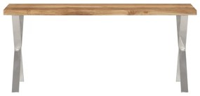 Lavice s živou hranou 105 cm masivní akáciové dřevo,  372758