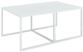 Casarredo - Komfort nábytek Konferenční stolek LOSETA II, bílá/černý bílý kov