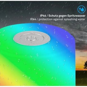 Briloner 7462014 - LED RGB Nabíjecí stolní lampa LED/1,5W/5V IP44 chrom