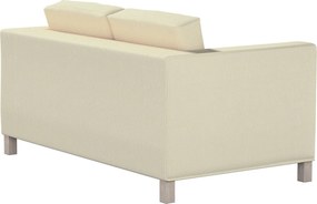 Potah na pohovku IKEA  Karlanda 2-místná, krátký barva krémová látka lesklé, pletený vzor