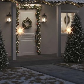 Svítící vánoční hvězdy s hroty 3 ks LED skládací bílé 57 cm 3190445