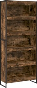Knihovna 80 x 30 x 189,5 cm Kompozitní dřevo Kouřový dub 3403012