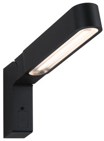 Paulmann 94549 Ito Vertical, nástěnné svítidlo se senzorem, 6W LED 3000K, antracit, výška 20cm, IP44