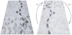 Koberec MEFE B400 Kostka, geometrický 3D strukturální - šedý