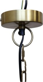 Mosazno-skleněný antik lustr Glassio - 43*51 cm/ E14/ 8W