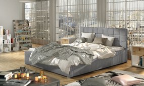 Grand postel 160x200 + kovový rošt/plynové písty/úložný prostor Materiál / Dekor: Mat Velvet 68