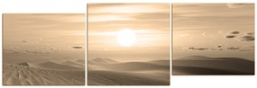 Obraz na plátně - Pouštní západ slunce - panoráma. 5917FD (90x30 cm)