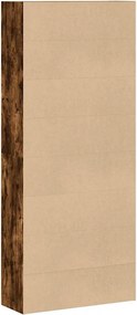 Knihovna kouřový dub 80 x 30 x 189 cm kompozitní dřevo 3314673