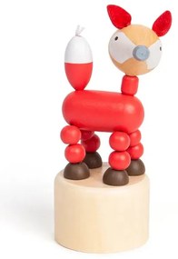 Bigjigs Toys Dřevěná mačkací zvířátka Safari Liška
