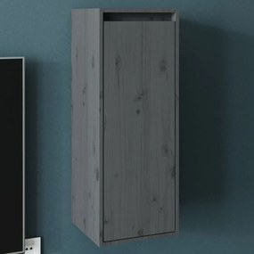 Petromila Nástěnná skříňka šedá 30 x 30 x 80 cm masivní borové dřevo