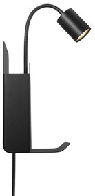 Multifunkční lampička NORDLUX Roomi s USB portem - černá