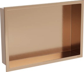 Mexen X-Wall-R nástěnná polička s límcem 45 x 30 cm, kartáčovaná měď - 19C0453010