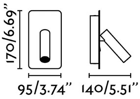 FARO 62120 - LED Nástěnné bodové svítidlo SUAU LED/3W/230V bílá