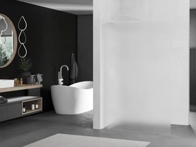 Mexen Kioto L, sprchová zástěna Walk-In 70 x 200 cm, 8mm sklo námraza, bílý profil, 800-070-103-20-30