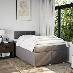 Box spring postel s matrací taupe 120x200 cm textil 3288951