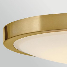 Stropní LED světlo Elstead Kieran 32W mosaz 36 cm