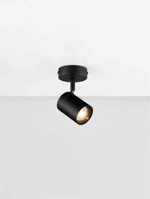Matně černé kovové bodové svítidlo s ohybatelnou konstrukcí 12x8 cm Alma – Nova Luce