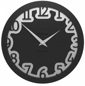 Designové hodiny 10-002 CalleaDesign Labirinto 30cm (více barevných verzí) Barva čokoládová-69 - RAL8017