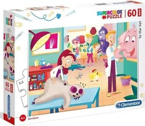 Clementoni PUZZLE U veterináře MAXI / 60 dílků / od 4 let