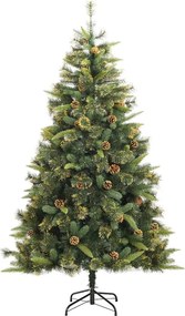 Umělý sklopný vánoční stromeček s kužely 300 LED Teplá bílá 3395095