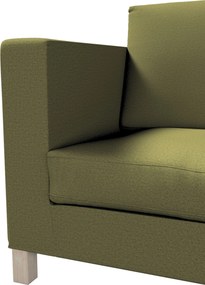 Potah na pohovku IKEA  Karlanda 3-místná nerozkládací, krátký barva zelená látka pletený vzor