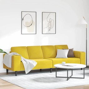 Pohovka do obývacího pokoje Žlutá 250 x 77 x 76 cm 3335097