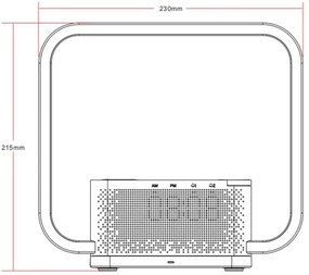 Immax 08994L - LED Stmívatelná stolní lampa s budíkem a nabíjením 18W/230V bílá