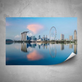 Plakát - Singapur (60x40 cm) - PopyDesign