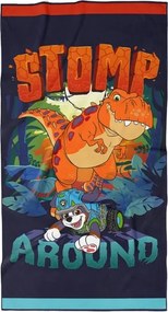 Carbotex osuška Tlapková Patrola Ve Světě Dinosaurů 70x140 cm