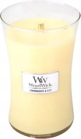 WoodWick velká svíčka Lemongrass & Lily 609.5 g