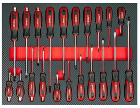 Dílenský vozík s nářadím | 12 zásuvek | Červený Matabro MB-TC05 | 542 ks
