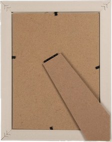Béžový fotorámeček s obšitým okrajem S - 14*1*19 cm / 10*15 cm