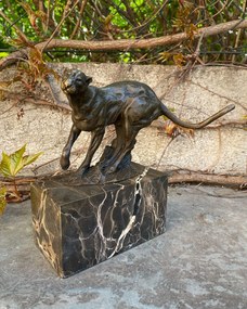Bronzová socha soška - Puma panther