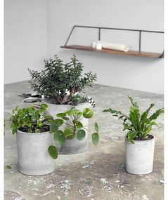 Betonové květináče Ave Light Grey - set 3 ks House Doctor