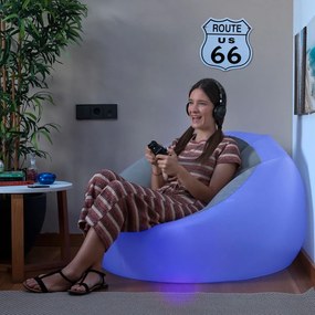Nafukovací křeslo s barevným LED efektem a dálkovým ovládáním Chight InnovaGoods