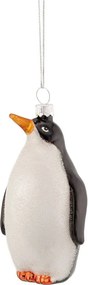 Skleněná vánoční ozdoba 6 cm King Penguin – Sass & Belle