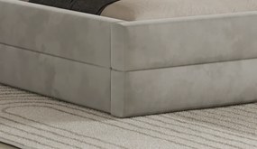 Postel ALCAMO 120x200 zelená s úložným prostorem
