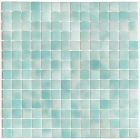 Hisbalit Skleněná mozaika modrá; tyrkysová Mozaika AZOV 2,5x2,5 (33,3x33,3) cm - 25AZOVLH