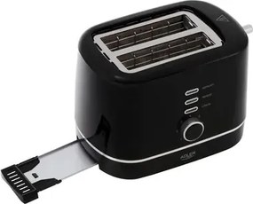 Adler AD 3224b černá / Topinkovač / 720W / 2 toasty / 7 stupňů opečení