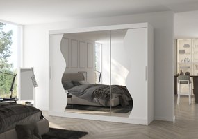 ADRK Furniture Skříň s posuvnými dveřmi a zrcadlem SHARON 250 ADRK-SW-SHA-W-250