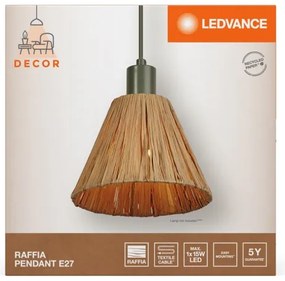 Ledvance - Lustr na lanku DECOR RAFFIA 1xE27/15W/230V rafie